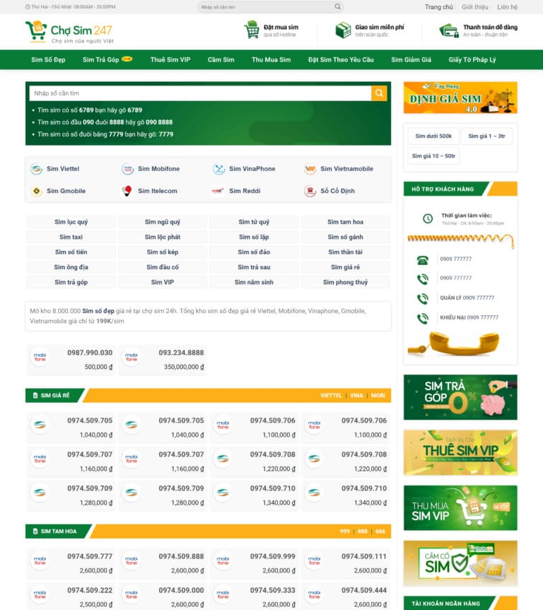 _Chợ sim 247 - Codedep.net