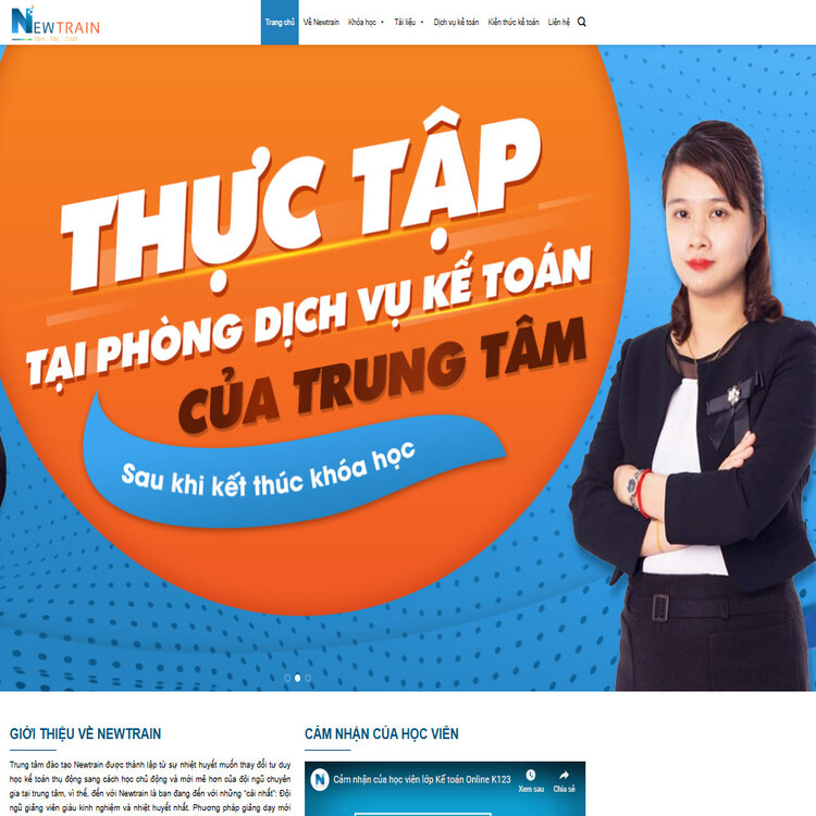 Theme kế toán Newtrain - Codedep.net