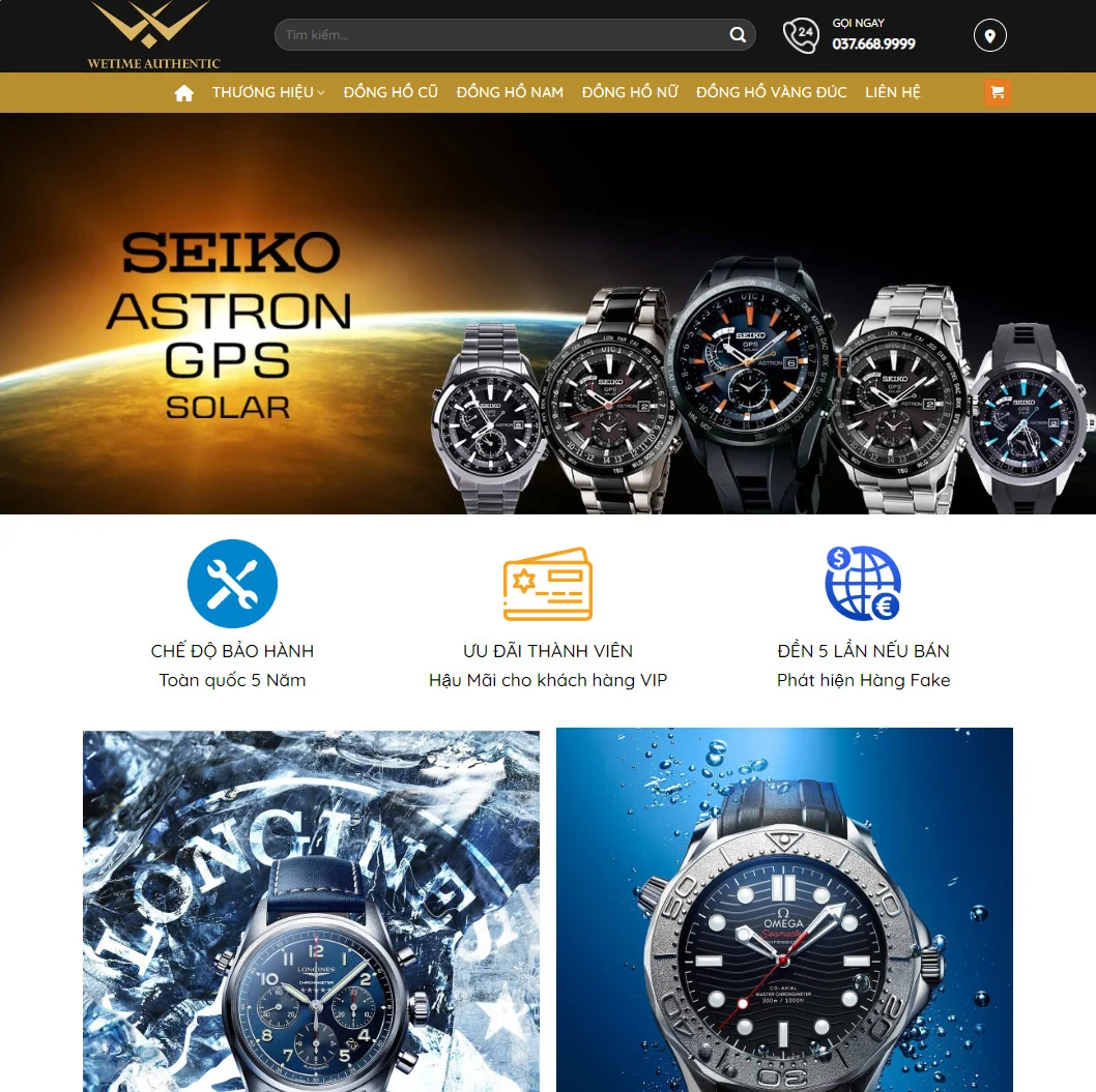 Web đồng hồ WeTime - Codedep.net